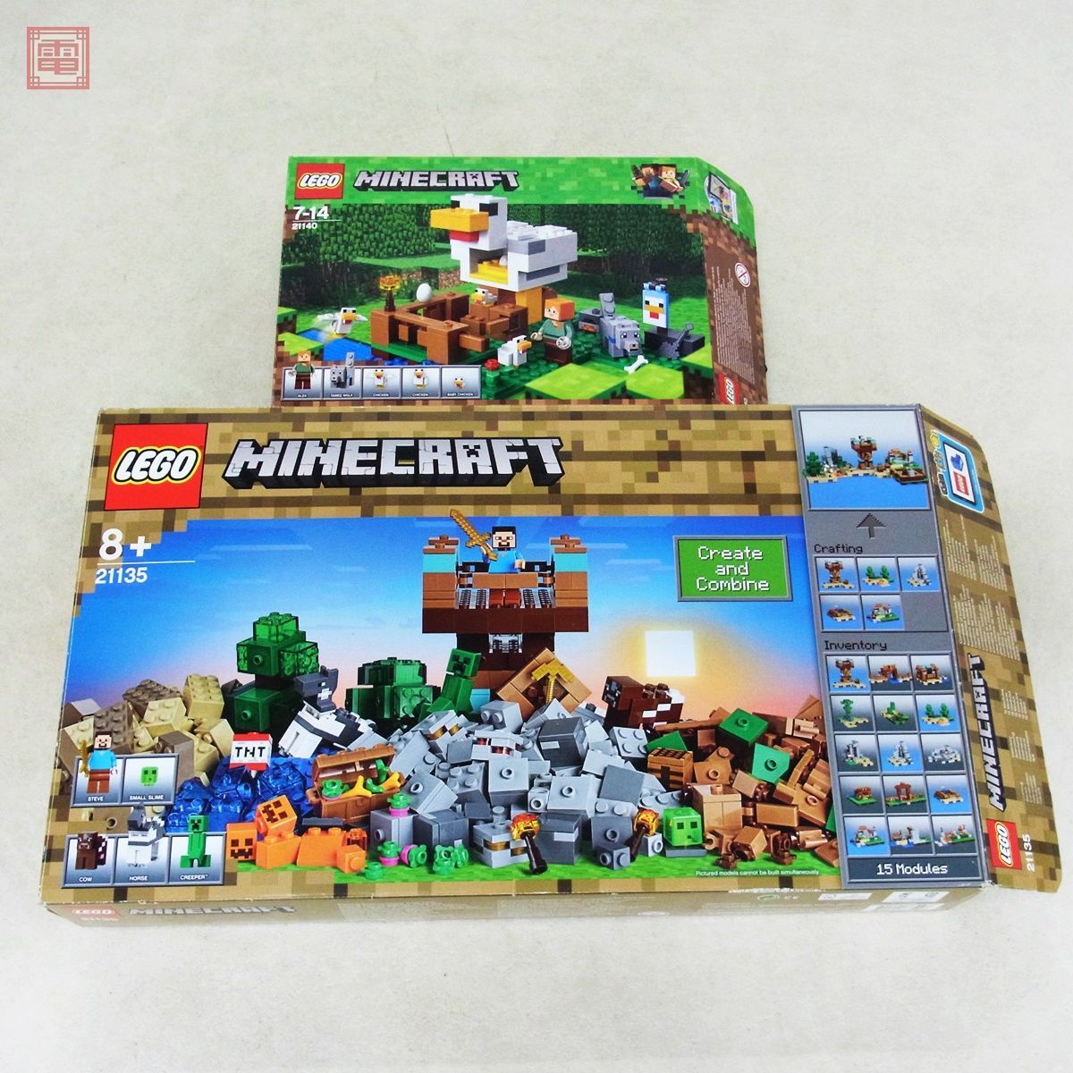 21135 LEGO レゴ マインクラフト クラフトボックスの落札情報詳細 - ヤフオク落札価格検索 オークフリー