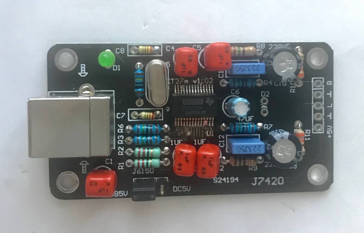 【未使用】即決！PCM2704搭載USB DAC（基板完成品）の落札情報詳細 - ヤフオク落札価格検索 オークフリー