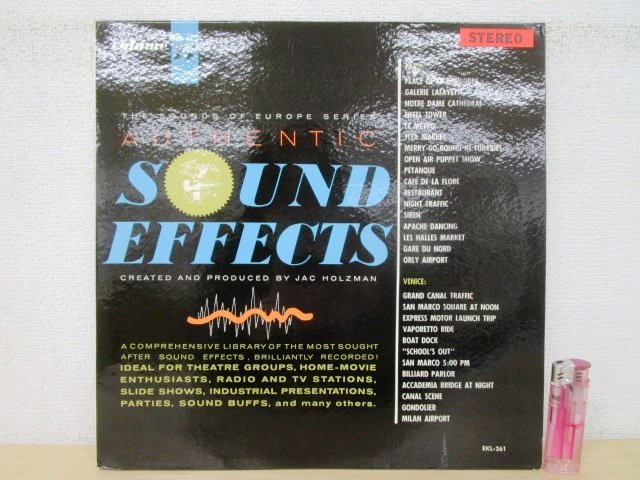 【傷や汚れあり】 F864 レコード「AUTHENTIC SOUND EFFECTS VOL.11 / JAC HOLZMAN」EKS ...