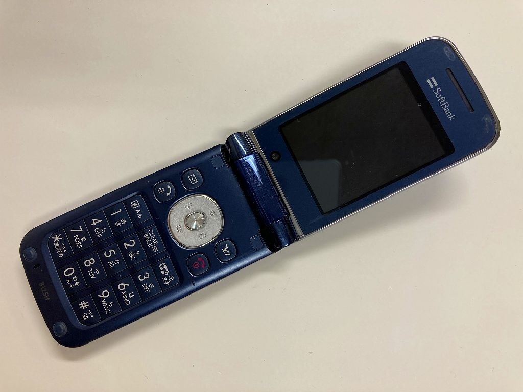 【中古】AB659 812SH SoftBank 812S ブルーの落札情報詳細 - ヤフオク落札価格検索 オークフリー