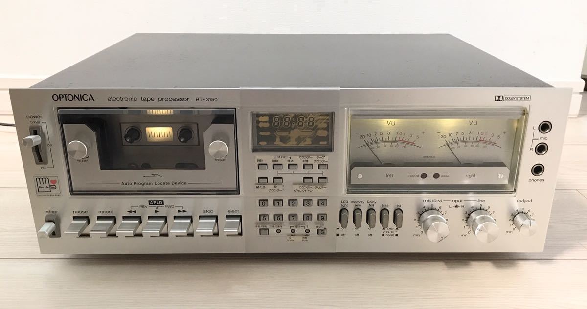 【全体的に状態が悪い】 B12031 カセットデッキ 「ジャンク品」 シャープ OPTONICA RT-1150の落札情報詳細 - ヤフオク落札価格検索 オークフリー
