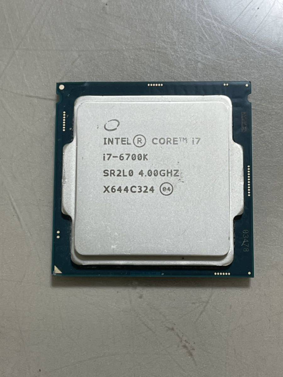【傷や汚れあり】Intel CPU 第6世代 i7 6700K 4.00GHz （2）の落札情報詳細 - ヤフオク落札価格検索 オークフリー