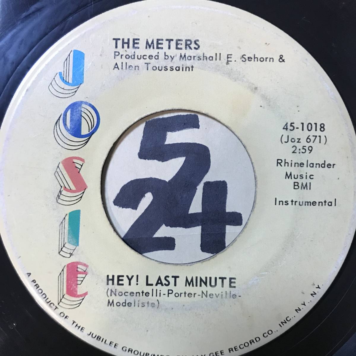 【傷や汚れあり】試聴 ドラムブレイク THE METERS HERE COMES THE METER MAN / CISSY STRUT 両面 ...