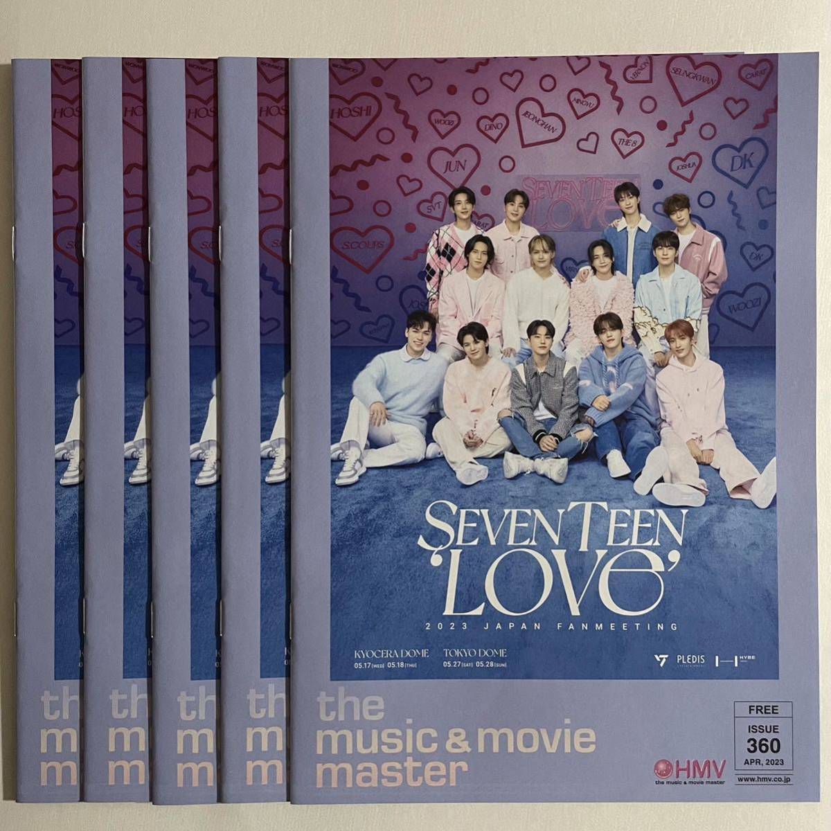 【未使用に近い】SEVENTEEN 'LOVE' 2023 JAPAN FANMEETING HMV 限定 フライヤー 5枚 検) セブチ ファンミーティング ペンミの落札情報詳細 ...