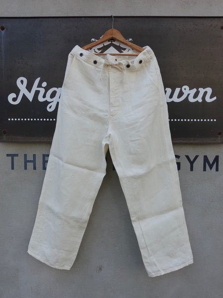 【未使用に近い】NIGEL CABOURN ナイジェルケーボン MODIFIED HOSPITAL PANT HEMP DENIM 32 ...