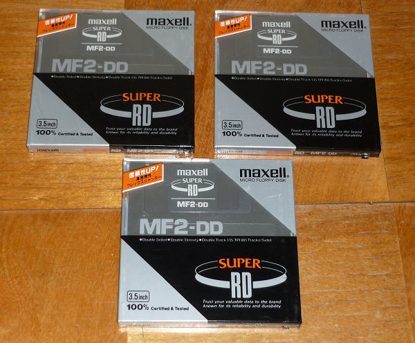 【未使用】maxell SUPER RD MF2-DD 3枚の落札情報詳細 - Yahoo!オークション落札価格検索 オークフリー