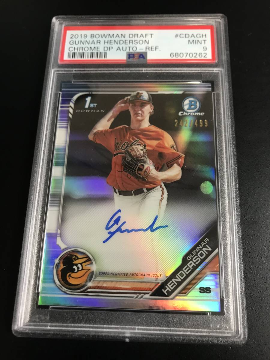 【未使用】PSA9 2019 BOWMAN DRAFT AUTO 1st リフレクター /499 GUNNAR HENDERSON ORIOLES プロスペクトNo.1の落札情報詳細 ...