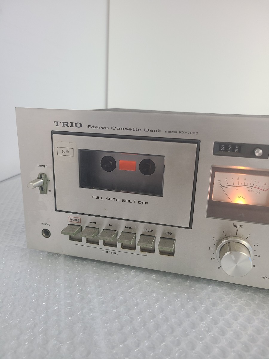 【傷や汚れあり】TRIO KX-7000 Stereo Caseette Deck トリオ ステレオ カセット デッキ 通電のみ 中古の落札情報詳細 - Yahoo!オークション落札価格検索 ...