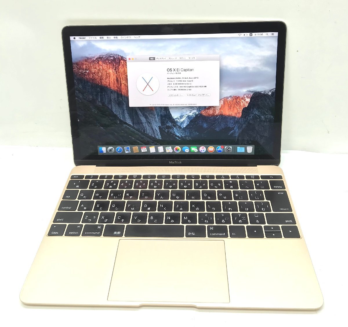 【傷や汚れあり】NT: Apple MacBook A1534 EMC2746 12inch Early 2015/Core m 1.3GHz ...
