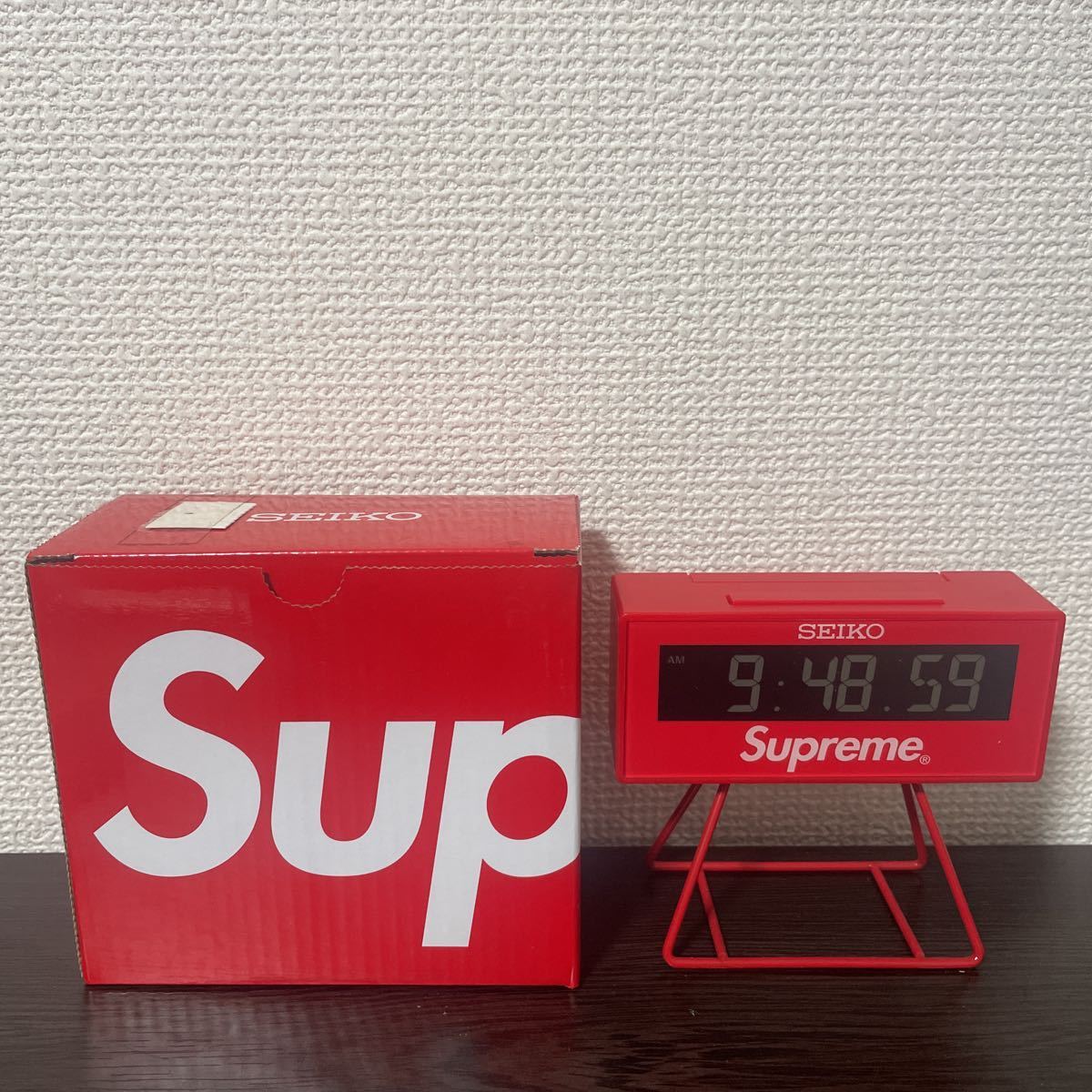 【未使用に近い】シュプリーム SUPREME ★AA☆21SS Seiko Marathon Clock Red セイコー マラソン クロック ...