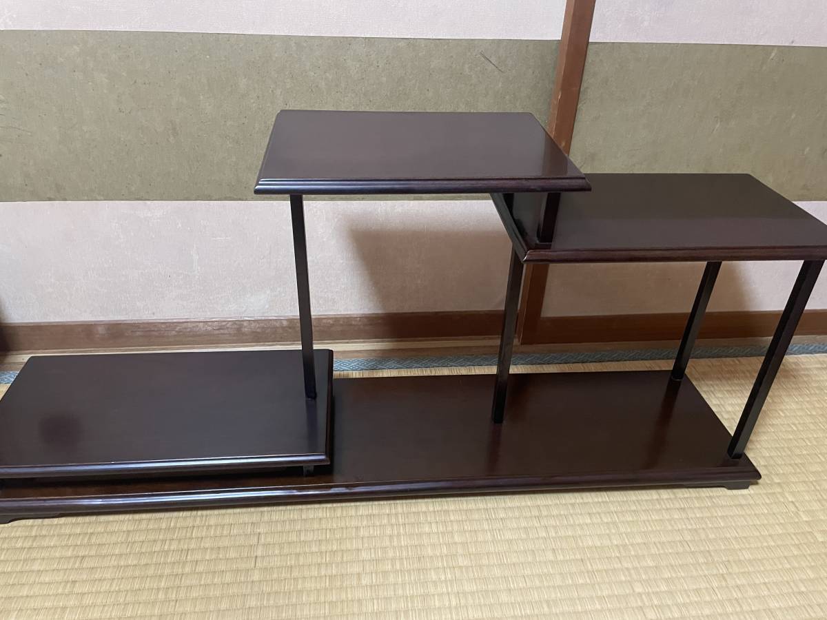 【傷や汚れあり】☆盆栽台 飾り台 さつき 皐月 横88CM 3段 盆栽棚 盆栽置 和風 木製 ダークブラウン 茶色 インテリア ミニ盆栽 小盆栽☆ の落札情報詳細 - Yahoo!オークション ...