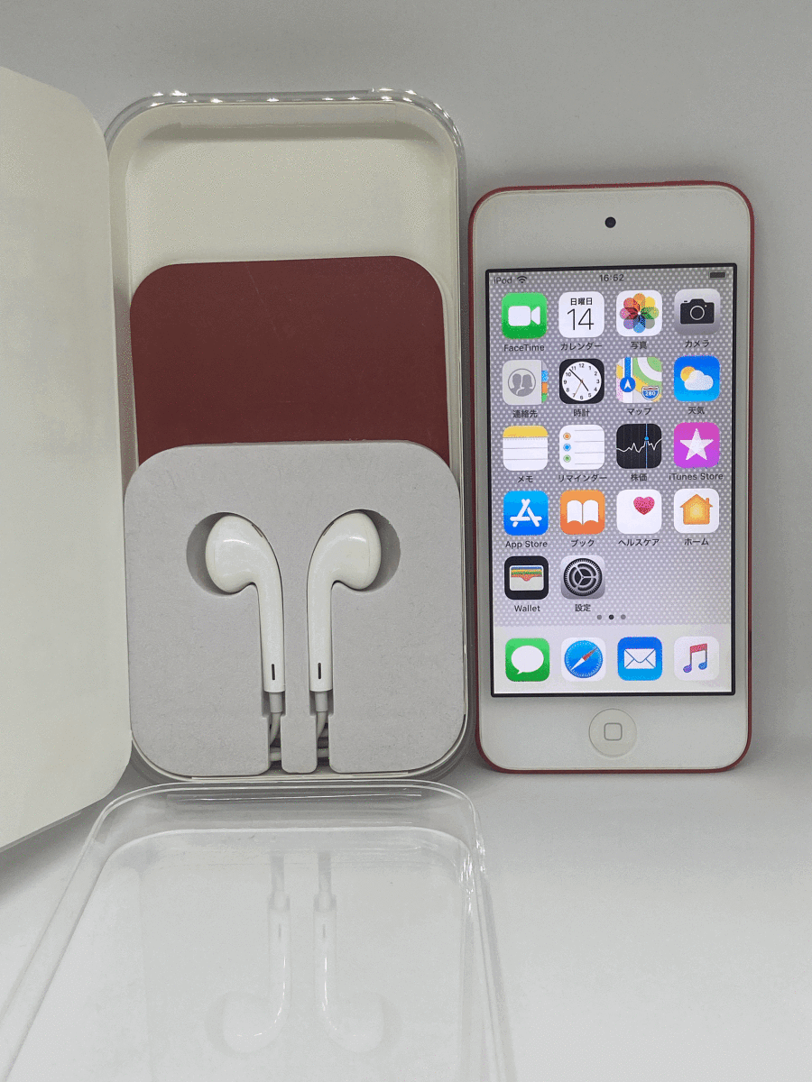 【傷や汚れあり】【新品バッテリー交換済み】 Apple iPod touch 6 32GB (PRODUCT) RED レッド 中古品 【完動 ...