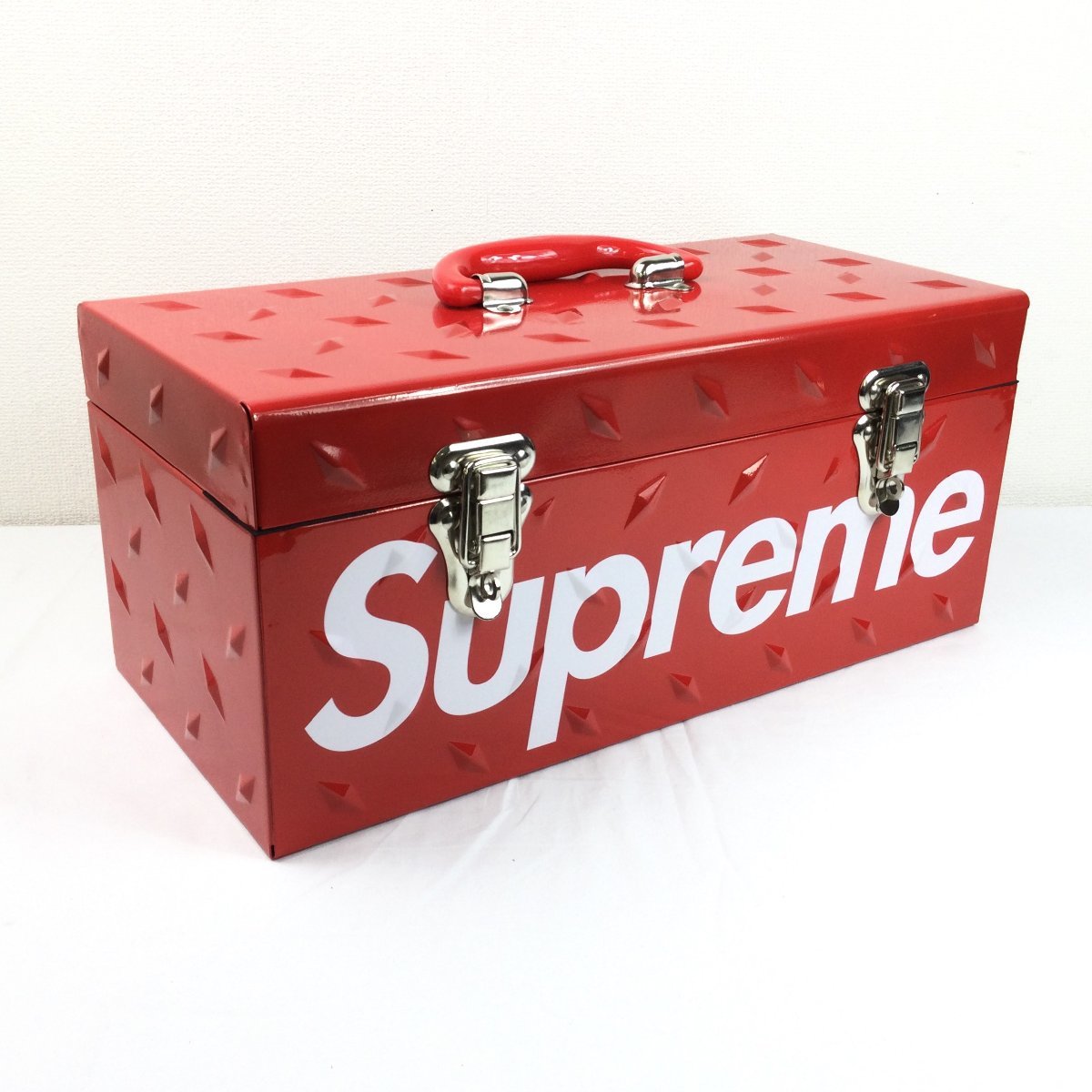 【目立った傷や汚れなし】1105 Supreme シュプリーム Diamond Plate Tool Box ツールボックス 工具箱 道具箱 ...