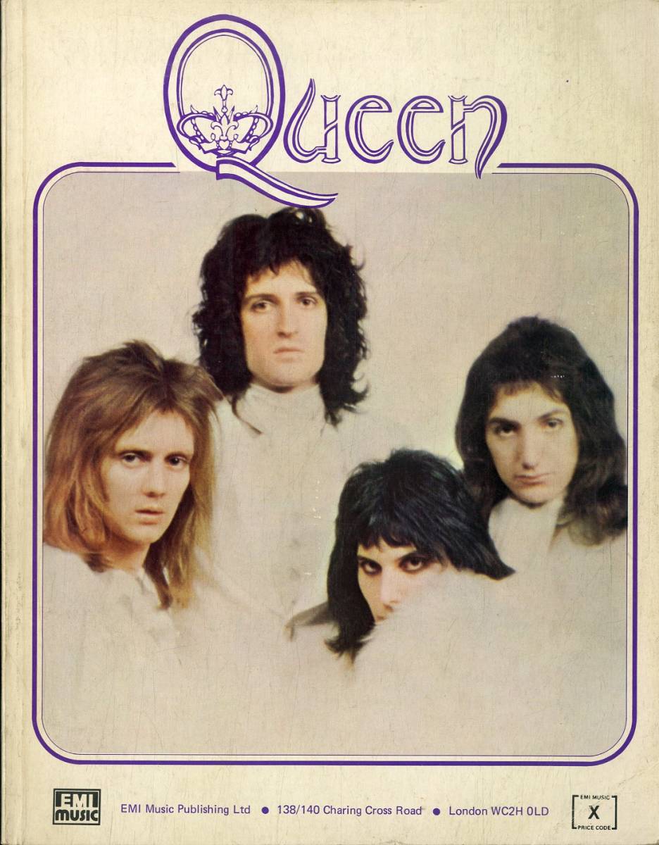 【やや傷や汚れあり】I00009447/ 楽譜/クイーン(QUEEN)「Queen (EMI Music Publishing Co.Ltd ...