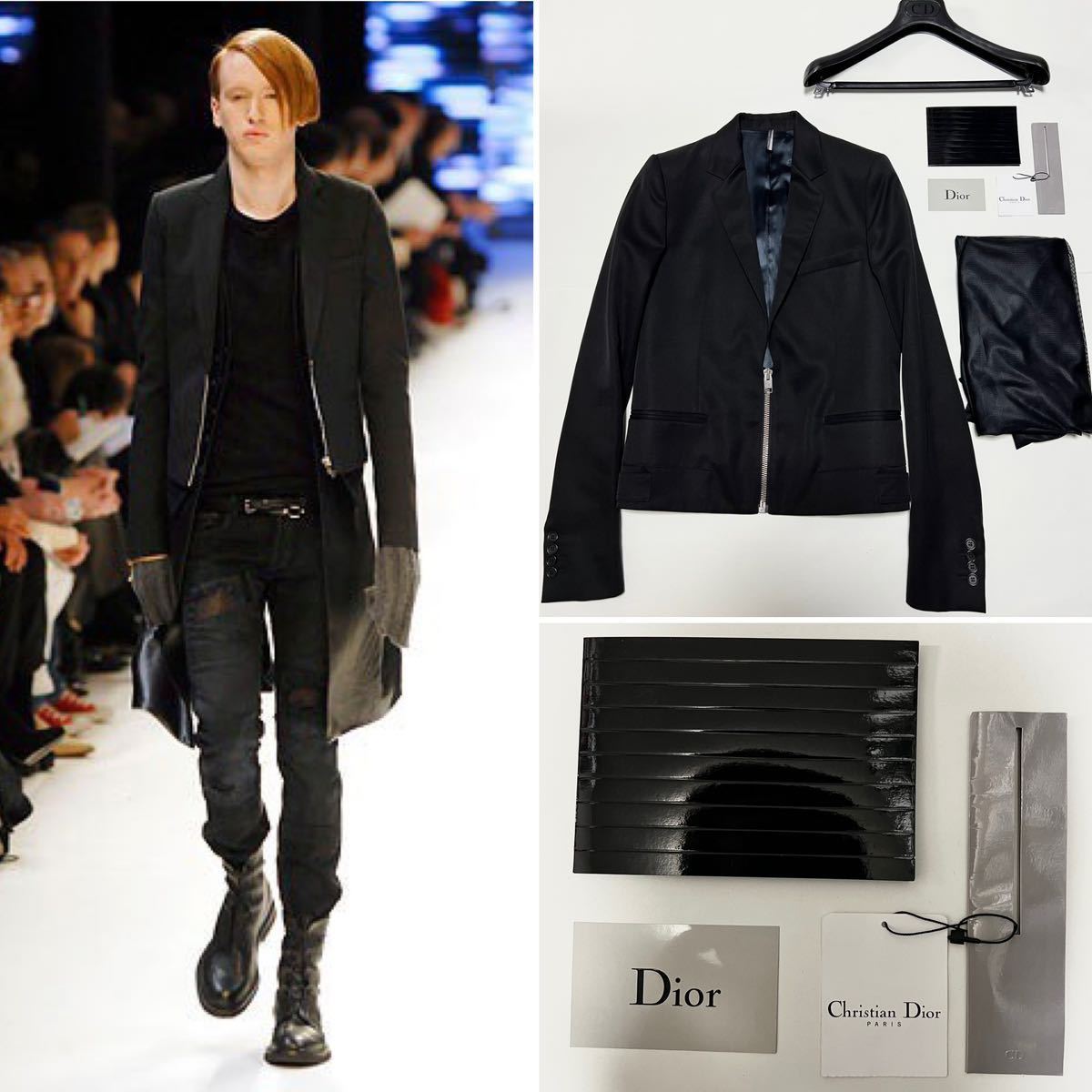 【未使用】Dior Homme 07AW 新品 フロントZIP スモーキング ジャケット 限定 ディオールオム ブルゾン エディスリマン Celine セリーヌ 付属品完備の落札情報詳細 ...