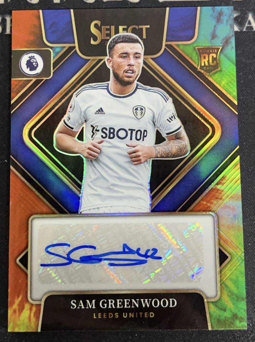 【目立った傷や汚れなし】2022-23 Panini Select SAM GREENWOOD 直筆サインカード Manchester ...
