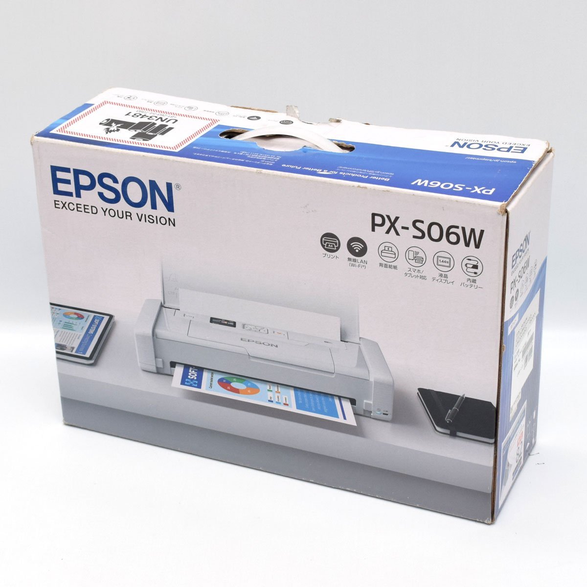 【やや傷や汚れあり】【ジャンク品】EPSON A4モバイルプリンター PX-S06W インクジェット 通電のみ確認済み [S205977]の落札情報詳細 - ヤフオク落札価格検索 オークフリー