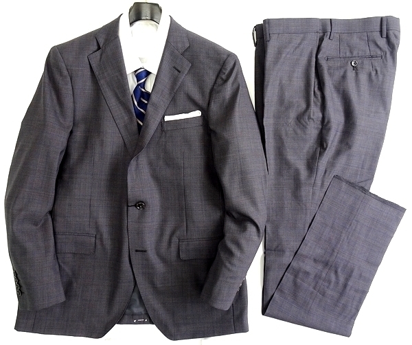 【未使用】 RENOWN_INSTINKT レナウン 新品 定価6.6万 上質ウール 2B テーラードジャケット パンツ スーツ セットアップ ...