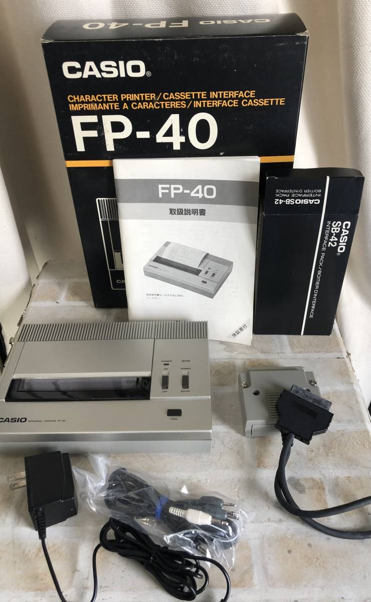 【目立った傷や汚れなし】☆ジャンク、美品☆CASIO カシオ FP-40 パーソナルプリンター SB-42 インタフェイスの落札情報詳細 ...