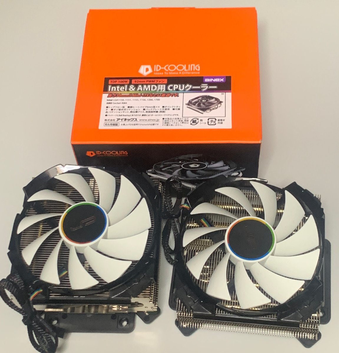 【やや傷や汚れあり】【中古】トップフロー型 CPUクーラー 3個セット / CRYORIG C7 2個 LGA115x/1200用 + AINEX ID-COOLING IS-30A ...