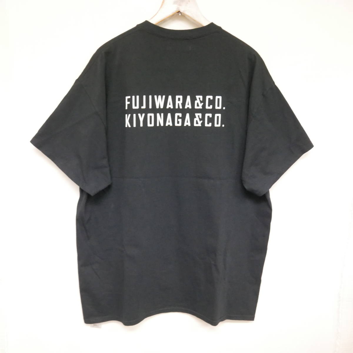 【傷や汚れあり】【1円】染み有り 国内正規 KIYONAGA&CO×FRAGMENT FUJIWARA&CO バックロゴTシャツ BLACK 黒 XLの落札情報詳細 - ヤフオク落札価格検索 ...