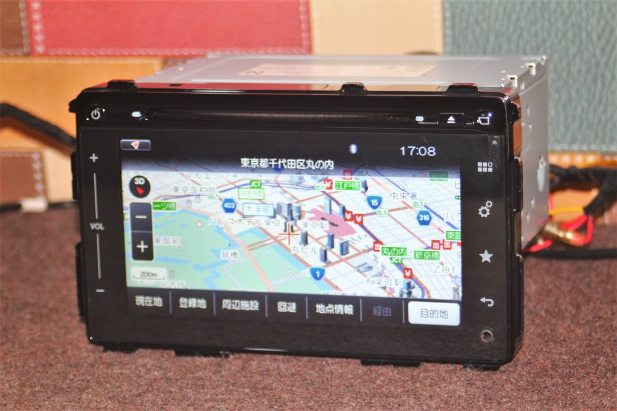 【目立った傷や汚れなし】スペーシア（MK42S）用パネル付★スズキ純正メモリーナビ HARMAN 39920-65R04 BT対応・USB・DVD再生・地デジ内蔵 フィルム新品★動作良好の落札 ...