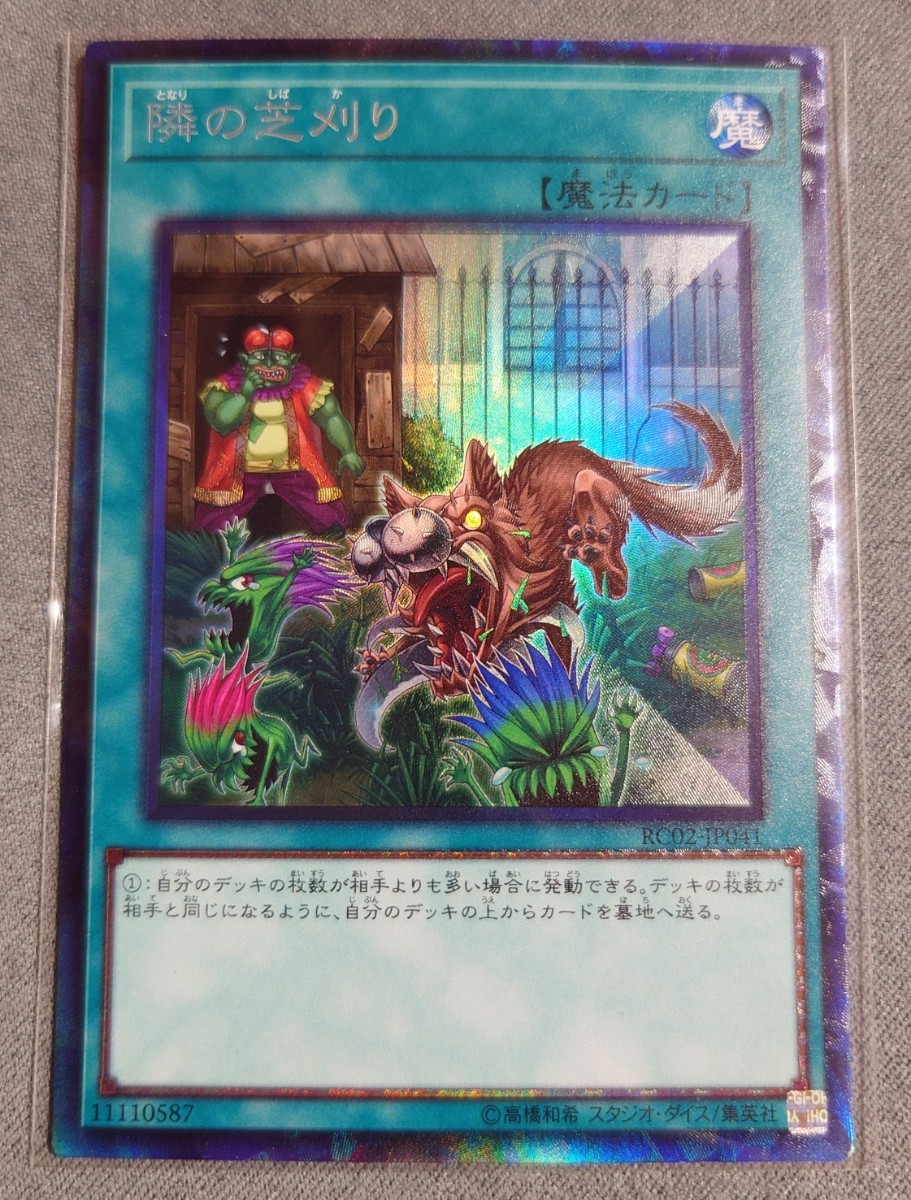【傷や汚れあり】【遊戯王OCG】隣の芝刈り コレクターズレア(RC02-JP041)【RARITY COLLECTION −20th ANNIVERSARY EDITION−】の落札情報詳細 ...