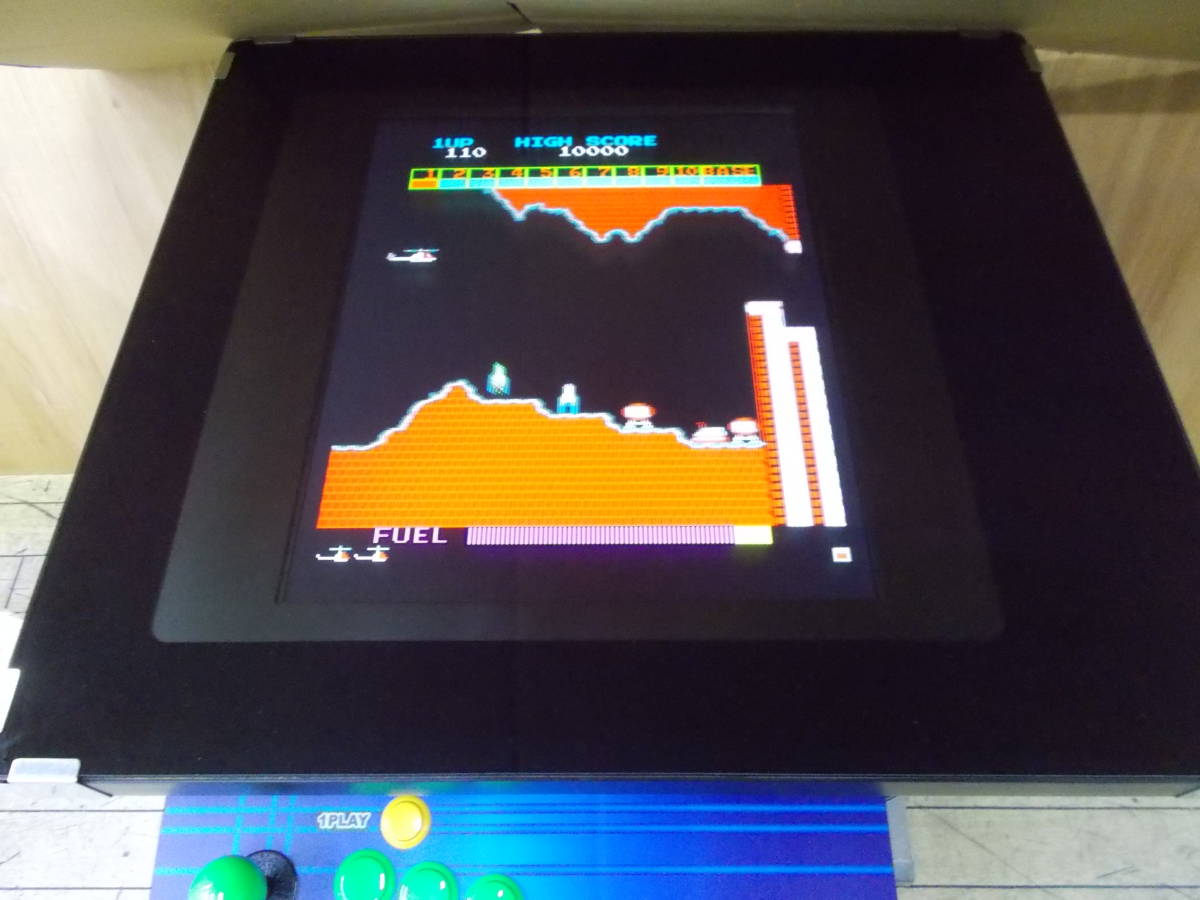 【傷や汚れあり】【MK】テーブル レストア ハーフ筐体に視野角178度LED液晶19インチモニター省エネ対応 ★アーケードゲーム 60 IN1 ...