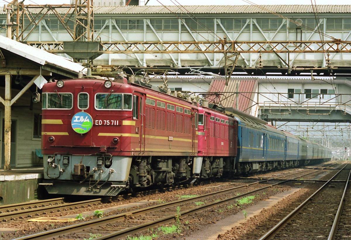 【未使用】♪ ED75 711（オリサル機）＋ED75＋24系 エルム KG写真 ♪ の落札情報詳細 - ヤフオク落札価格検索 オークフリー