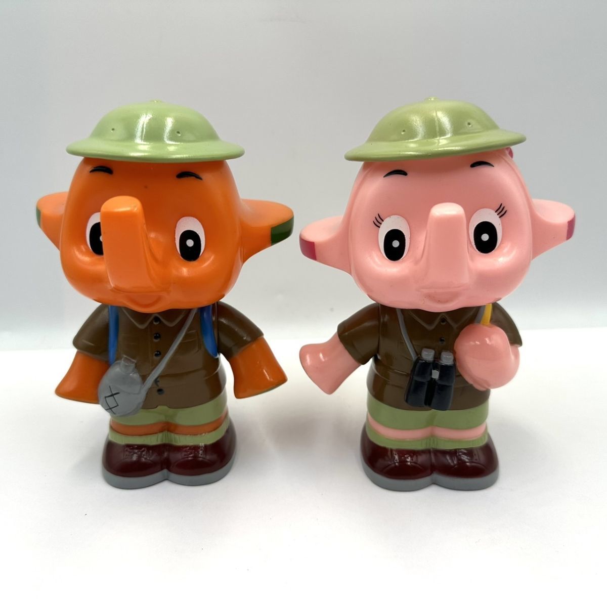 【傷や汚れあり】V114-I47-684 佐藤製薬 サトちゃん サトコちゃん 探検隊 アドベンチャー ソフビ 貯金箱 フィギュア 全長(約)14cm 2体セット ①の落札情報詳細 - ヤフオク ...