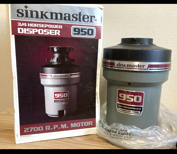 【傷や汚れあり】★Sinkmasterシンクマスター950 ディスポーザー 家庭用生ごみ処理機 ジャンク★の落札情報詳細 - ヤフオク落札価格 ...