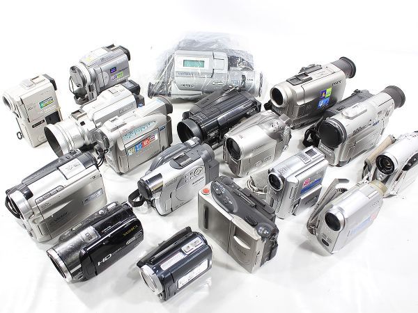 【全体的に状態が悪い】Victor Everio GZ-MG530 HITACHI VM-C40 Victor VIDEO MOVIE GR-EX1 ビデオカメラ ビデオ ケース 他 まとめ ...