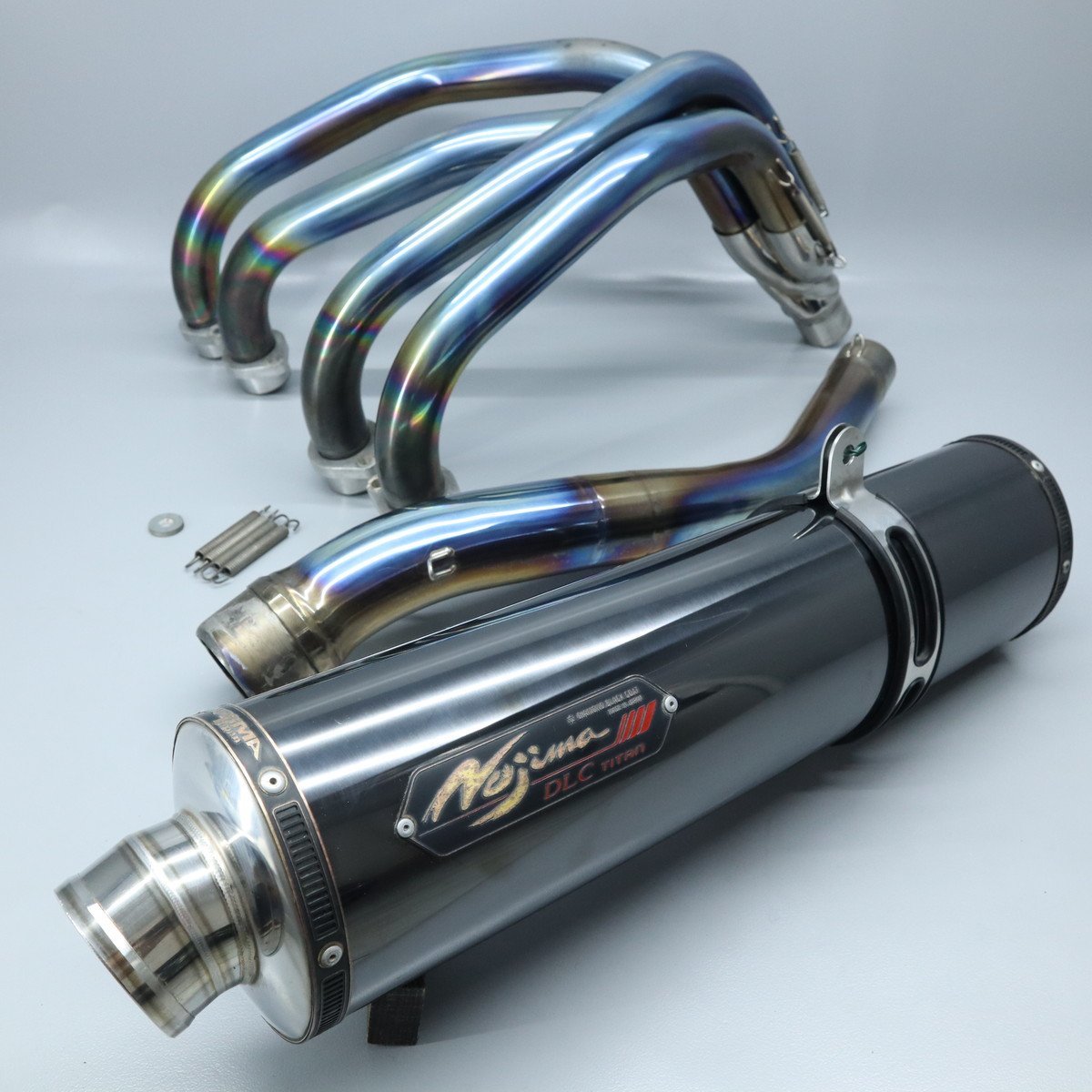 【やや傷や汚れあり】ホンダ CB1300SB SC54 外し 野島エンジニアリング DLC-TITAN TYPE-SC フルエキ マフラー ...