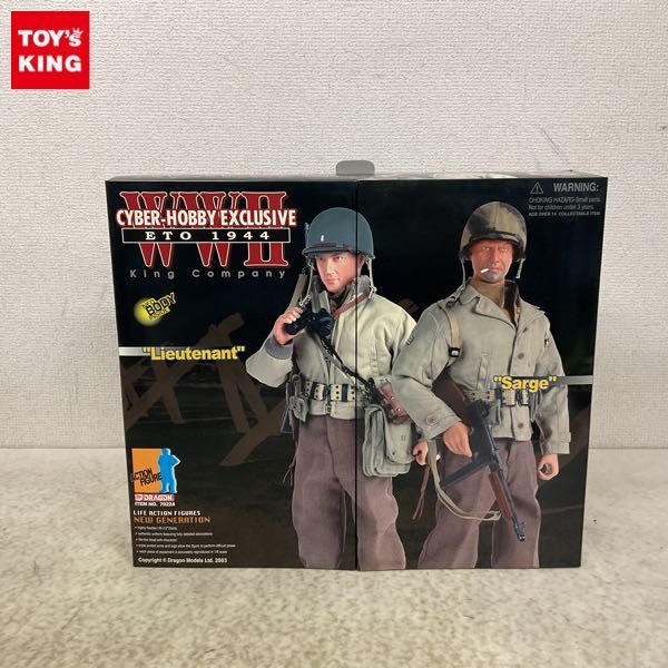 【やや傷や汚れあり】1円〜 ドラゴン アクションフィギュア 1/6 WWII CYBER-HOBBY EXCLUSIVE ETO 1944 King Company Lieutenant ...