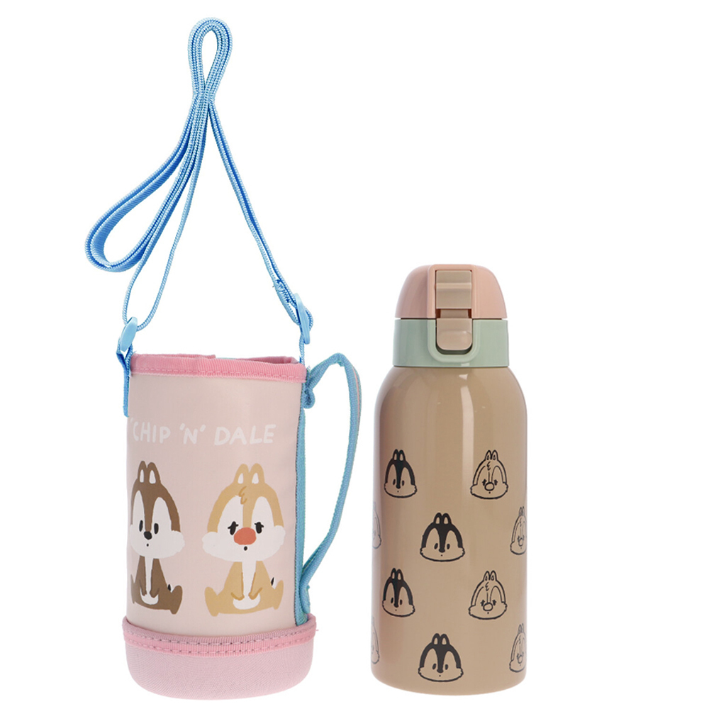 【未使用】☆ チップ＆デール ☆ カバー付ダイレクトステンボトル 600ml KSTCH6 スケーター 水筒 キッズ ワンタッチ 600ml ステンレスボトル カバーの落札情報詳細 ...