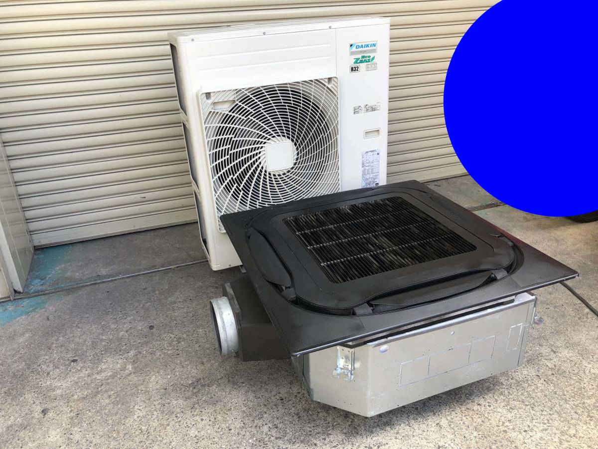 【傷や汚れあり】2022年製 ダイキン 112/4馬力 天カセ パッケージエアコン SZRUC112BJ (ECO ZEAS)S-ラウンドフロー 三相 200V ② N0000283の落札情報 ...