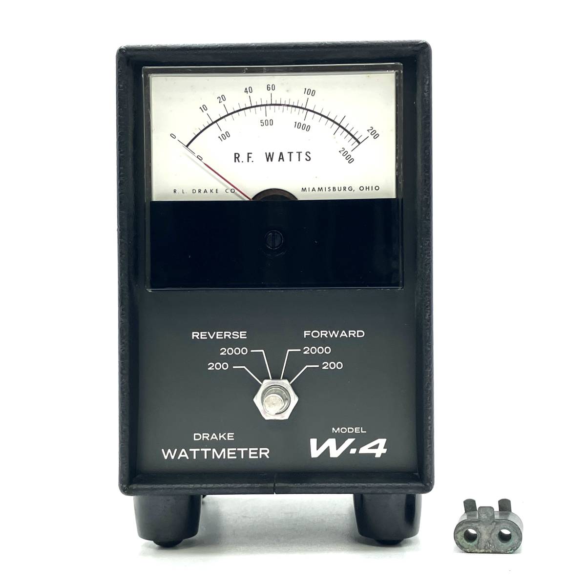 【全体的に状態が悪い】ジャンク『DRAKE WATTMETER MODEL W-4』ドレーク パワーメーター 動作未確認 現状品 D-3770 ...