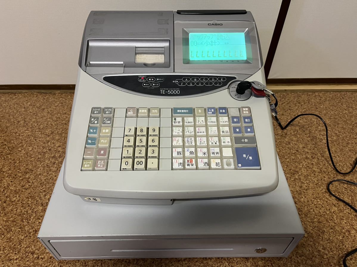 【傷や汚れあり】CASIO カシオ TE-5000 電子レジスター 店舗 業務用 引き取り歓迎の落札情報詳細 - ヤフオク落札価格検索 オークフリー