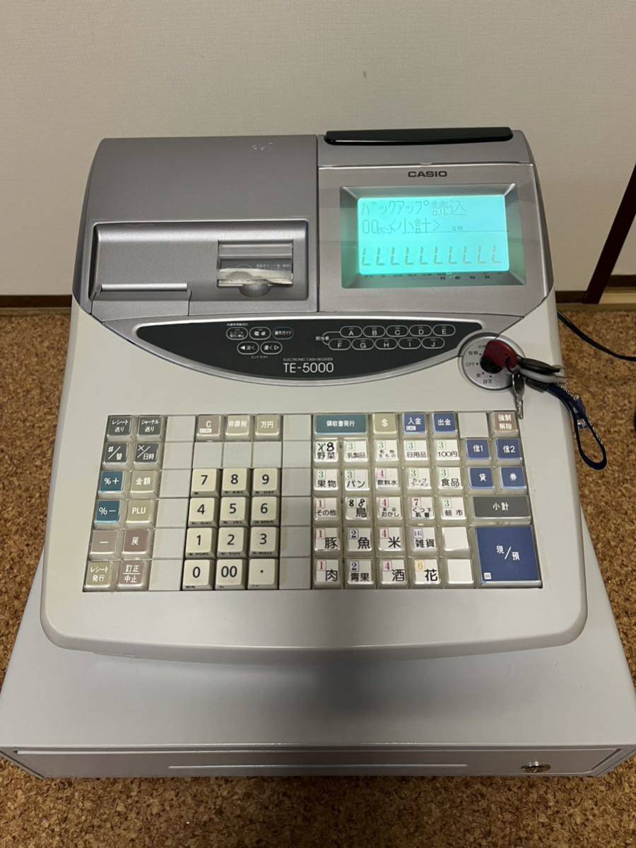 【傷や汚れあり】直接引き取り歓迎 CASIO カシオ TE-5000 電子レジスター 店舗 業務用の落札情報詳細 - ヤフオク落札価格検索 ...