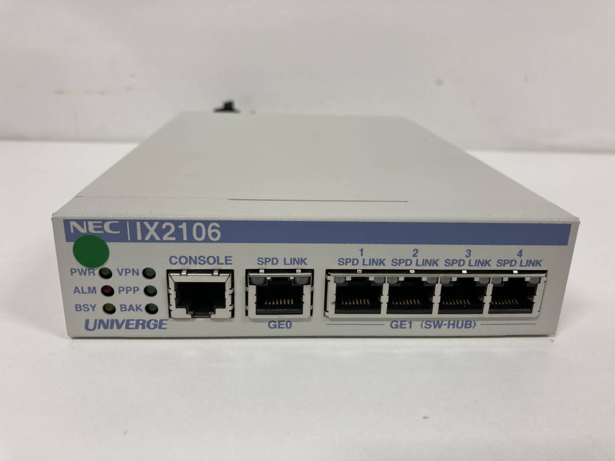 【やや傷や汚れあり】NEC UNIVERGE IX2106 ギガビット回線対応ルーター初期化済み、テスト済み、本体のみ①の落札情報詳細 - ヤフオク落札価格検索 オークフリー
