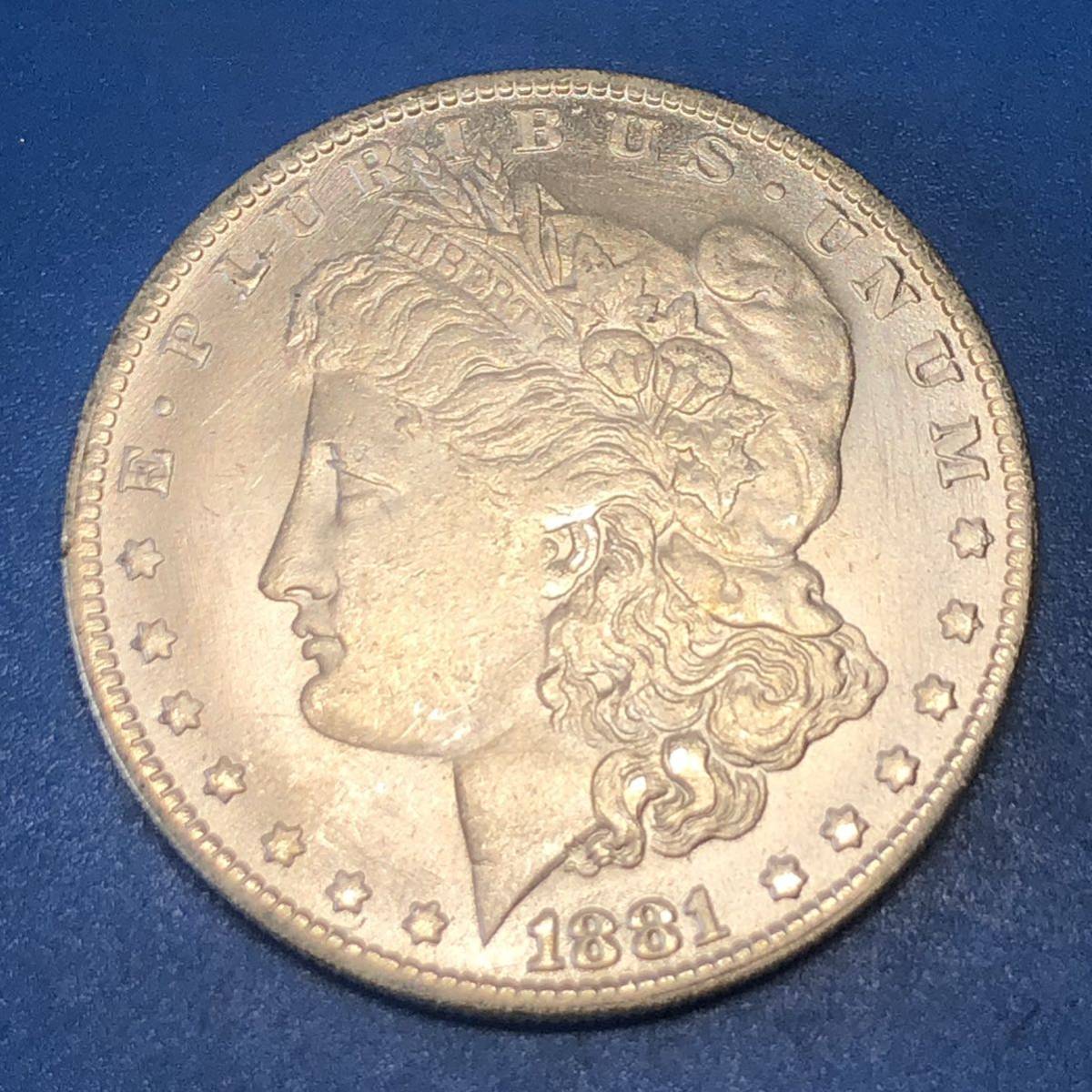 【やや傷や汚れあり】1881年 アメリカ 古銭 モルガン 大型銀貨 1ドル イーグル リバティ 自由の女神 記念硬貨 アンティークコイン 美品の落札情報詳細 - Yahoo!オークション落札 ...