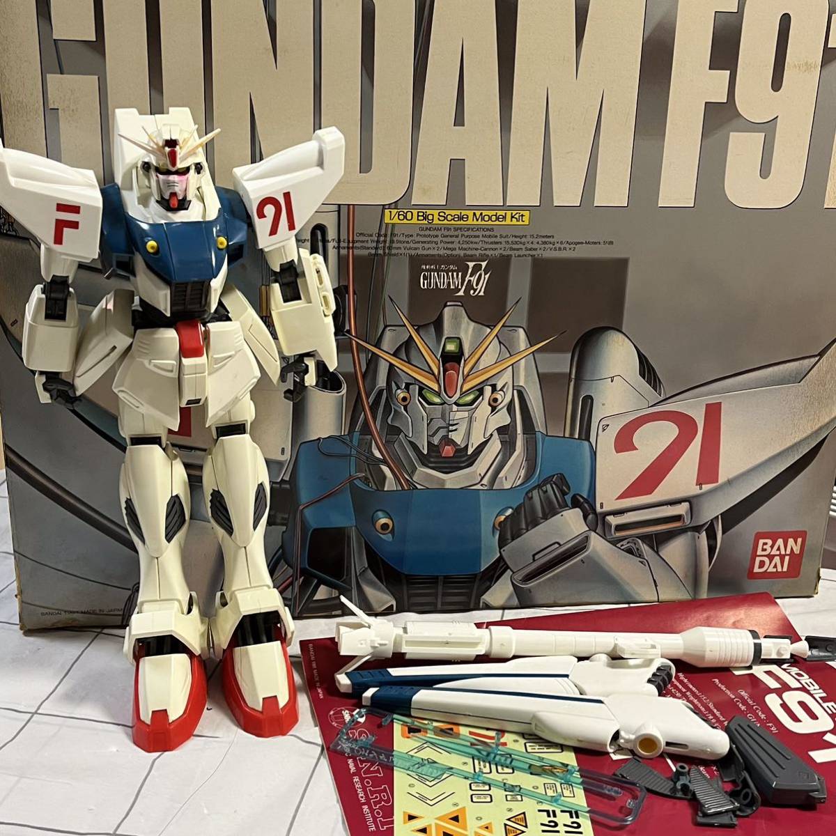 【傷や汚れあり】z891 現状品 ガンダム F91 機動戦士ガンダム ガンプラ バンダイ モビルスーツ 1/60 ビックスケールモデルキッドの落札情報詳細 - Yahoo!オークション落札価格 ...