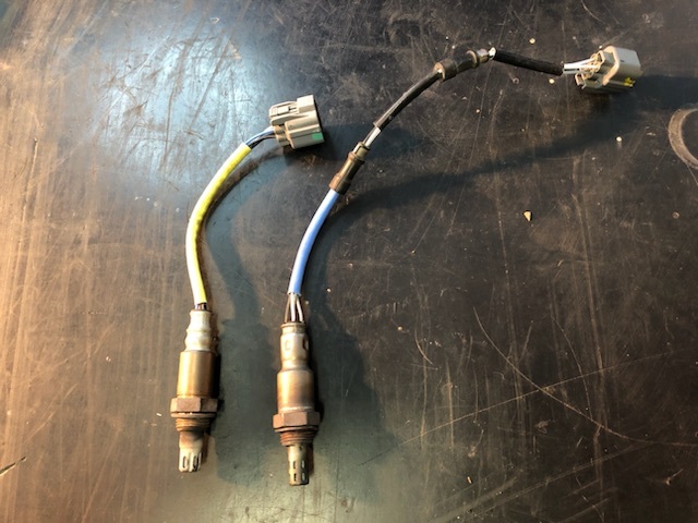 【傷や汚れあり】O2 センサー セット ライフ JB5 ホンダ P07A 78009km 36531-RGA-003 36532-RGA-004 DENSO 211200-2091 NTK ...