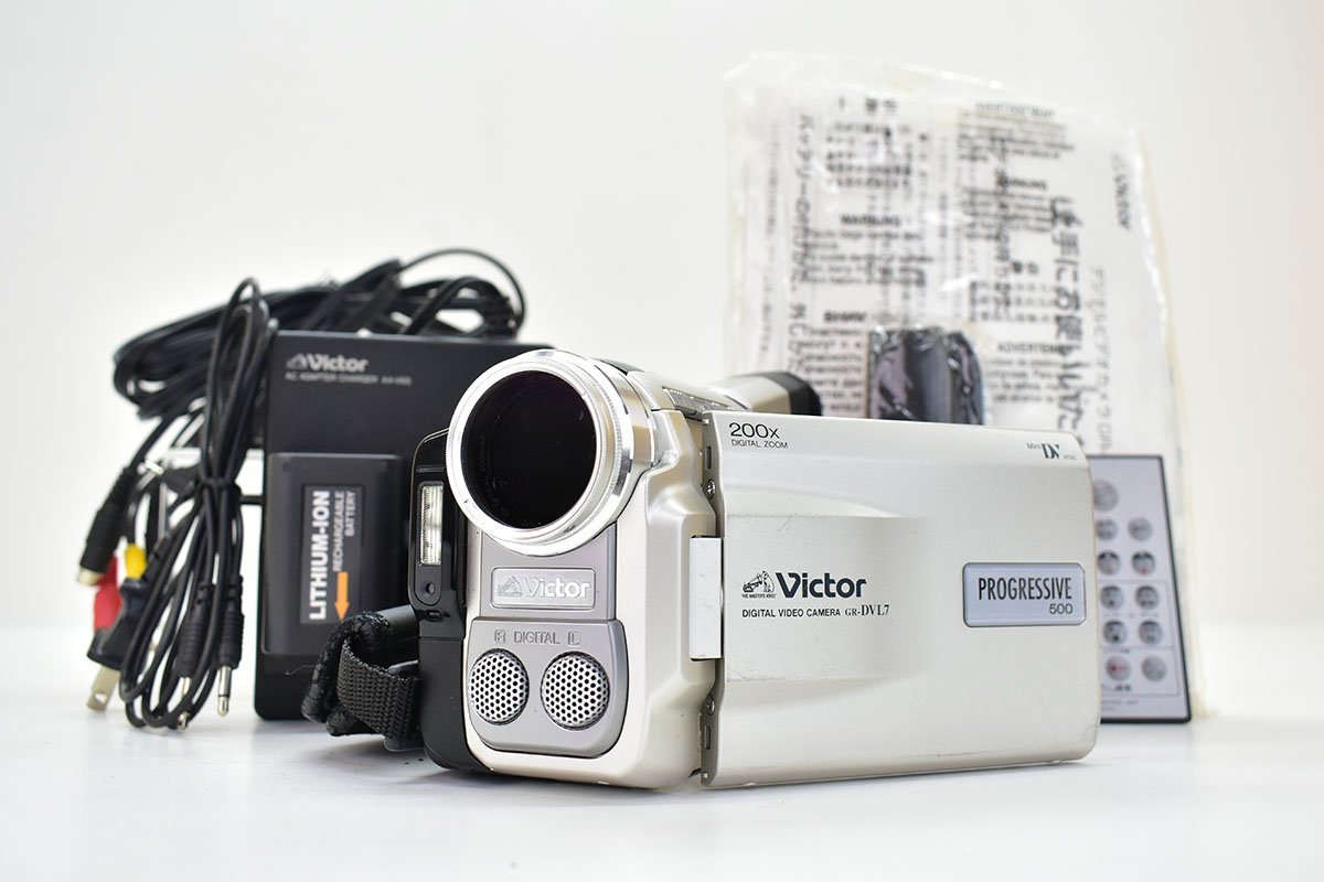 【傷や汚れあり】VICTOR GR-DVL7 デジタルビデオカメラ 付属品付き[ビクター][DIGITAL VIDEO CAMERA][PROGRESSIVE 500][mini DV]3Mの ...