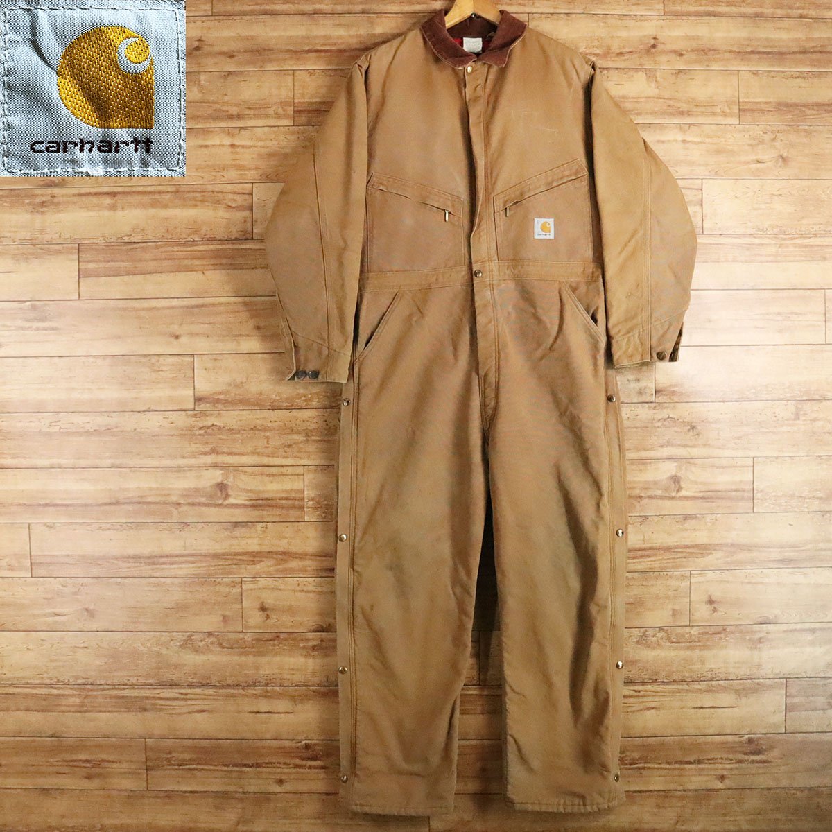 【やや傷や汚れあり】#1K/R8.10-2 Carhartt カーハート つなぎ ツナギ ダック地 オールインワン ワークウェア アメリカ古着 メンズ 44の落札情報詳細 - Yahoo ...