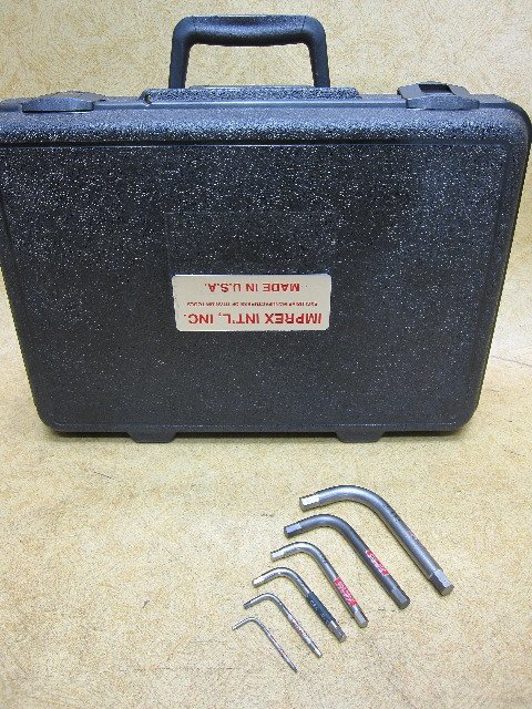 【傷や汚れあり】IMPREX インプレックス TITANIUM チタン製 六角レンチ 1/16-10 6本セット ケース付 非磁性 レンチ ...