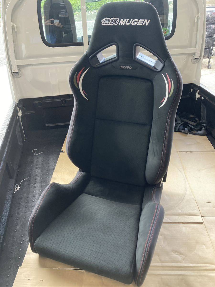 【やや傷や汚れあり】ホンダ 無限 M-TEC レカロ MS-Z RECARO SR-7 アルカンターラ 1脚 美品 HONDA CRZ FIT FD2 FK8 FL5 DC5 CL1 AP1 ...