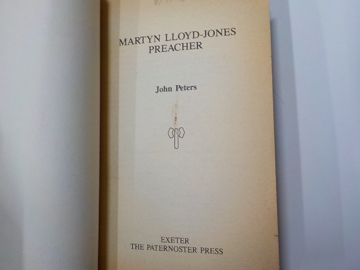 【傷や汚れあり】22V0148 MARTYN LLOYD-JONES PREACHER John Peters THE PATERNOSTER ...