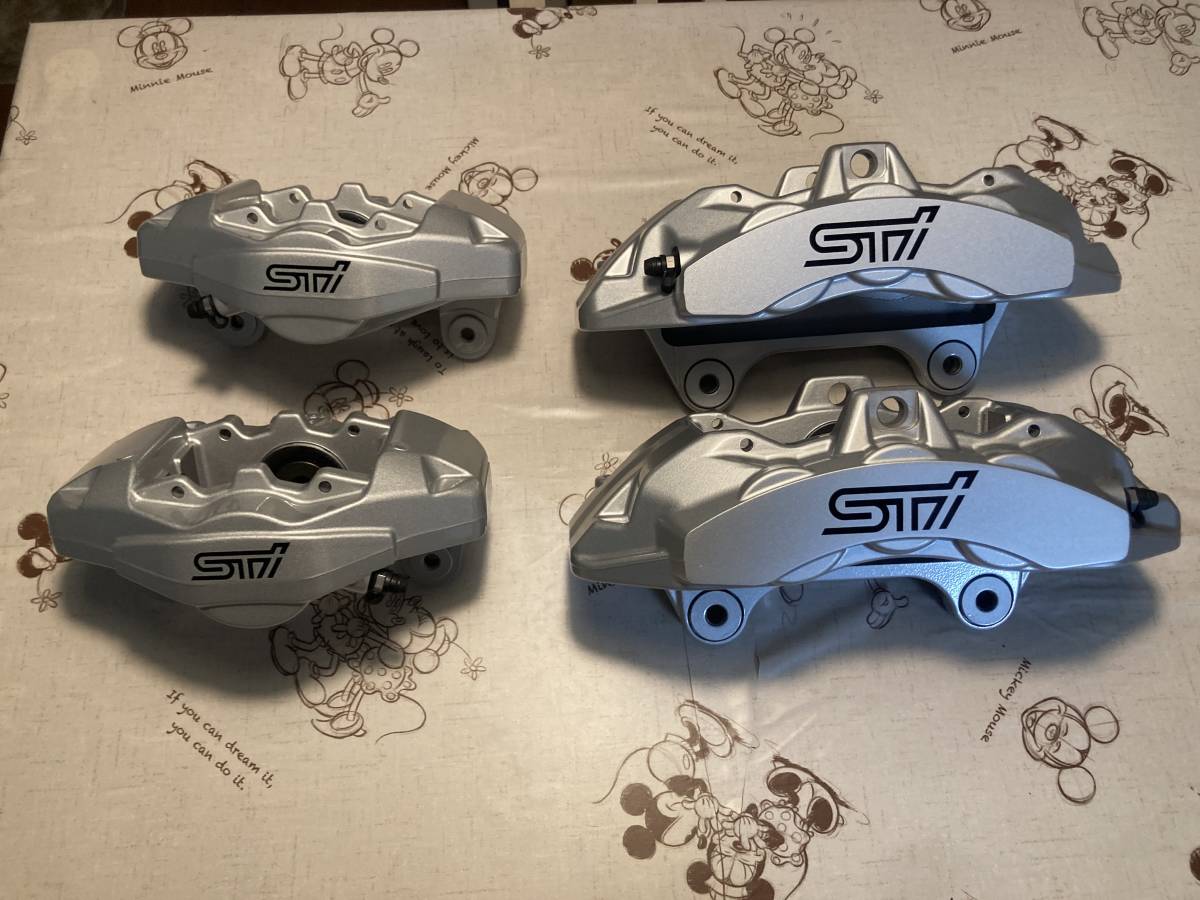 【未使用】新品・未使用 スバル純正 WRX STI ブレンボ フロント brembo 6ポット 6POT S208 シルバー 1台分 前後 ...