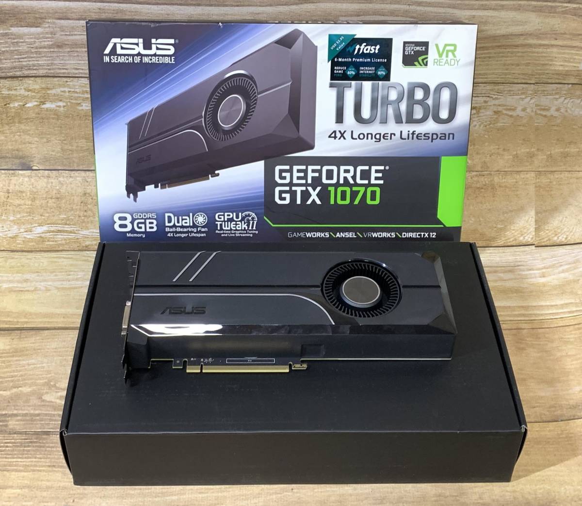 【目立った傷や汚れなし】★ASUS GTX1070 8GB GDDR5 HDMI×2/DP×2/DVI Geforce TURBO-GTX1070-8G PCI-Eグラフィックカード 使用少 ...